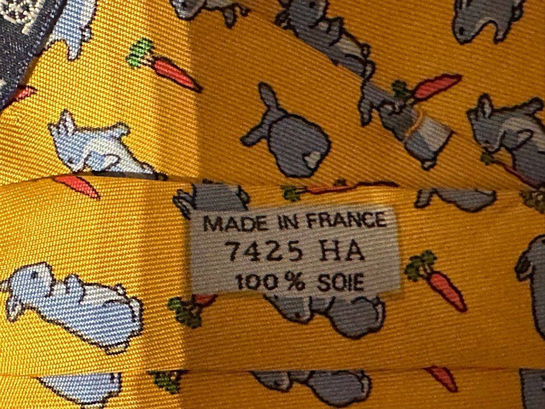 Hermes ties 7425 HA rabbit, Men's Fashion, Watches & Accessories, Ties ...