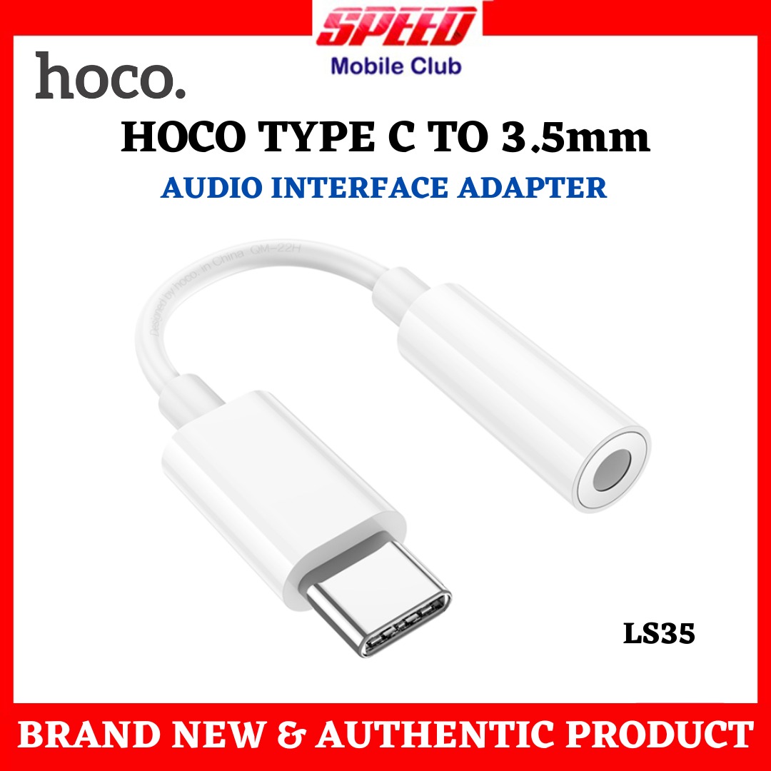 Hoco LS35 USB-C/Type-C to 3.5mm Adapter Digital Decoder Audio Cable ...