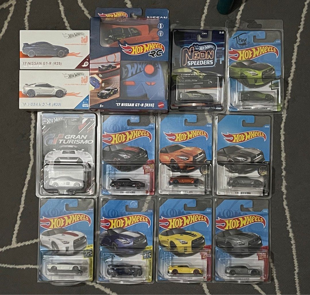 Hot Wheels Lot of 13pcs (Mainline, Kroger, HW ID, RC, STH,Neon Speeders ...
