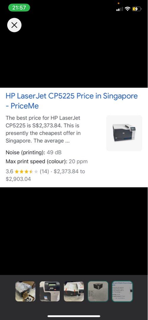 HP Lazer jet CP5225, TV & Home Appliances, Electrical, Adaptors ...