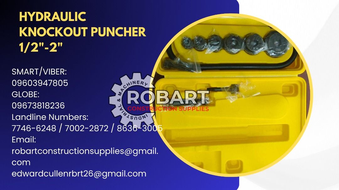 hydraulic knockout puncher, Commercial & Industrial, Construction ...
