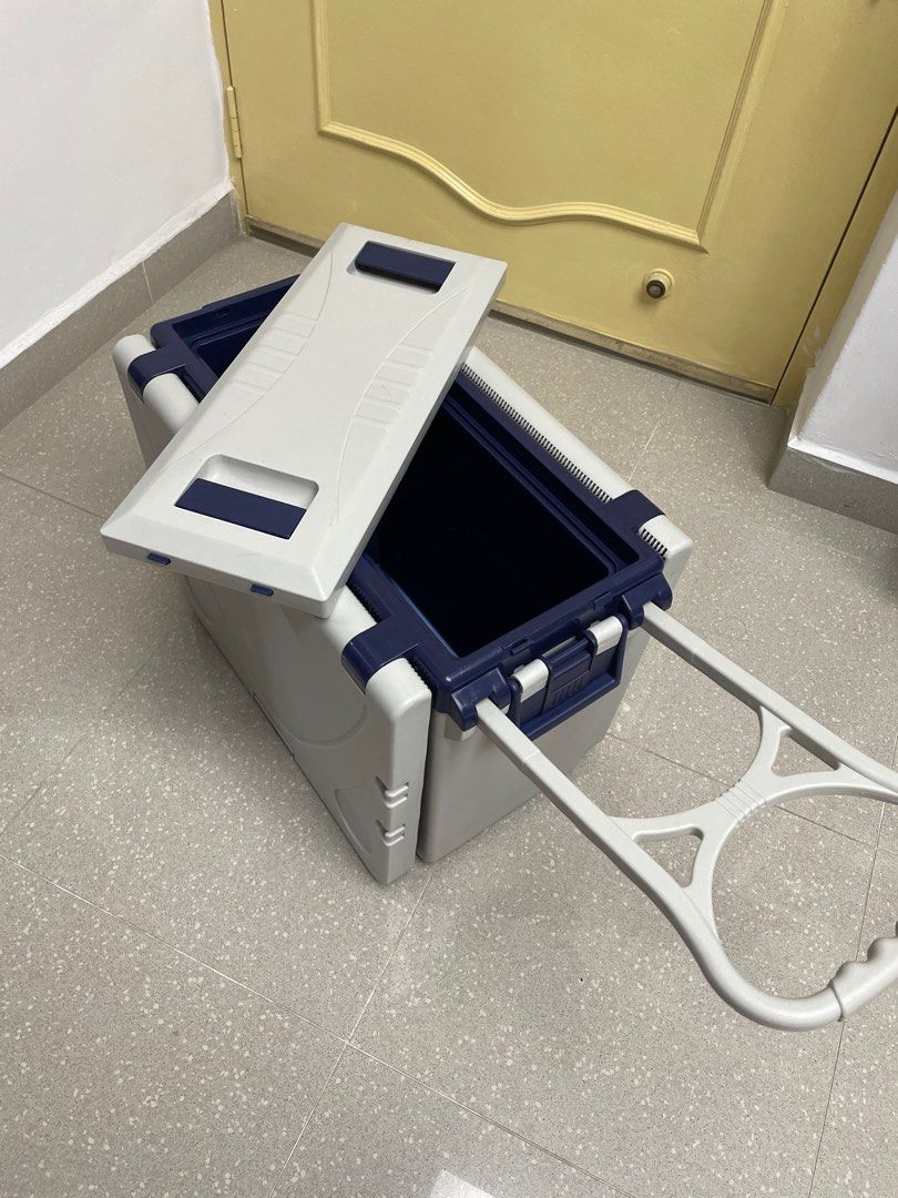 Ice cooling box with Two chairs, Everything Else on Carousell