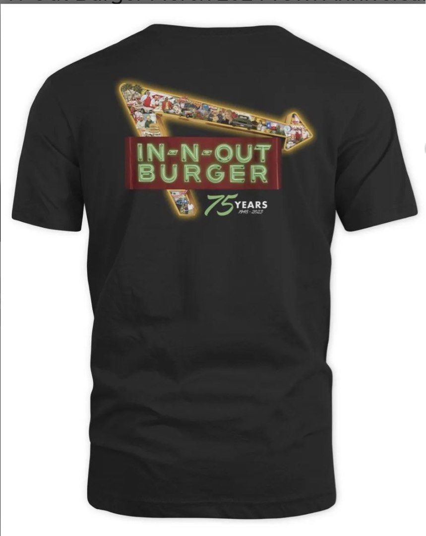 Iconic 75th Anniversary In-N-Out Shirt, Men's Fashion, Tops & Sets ...