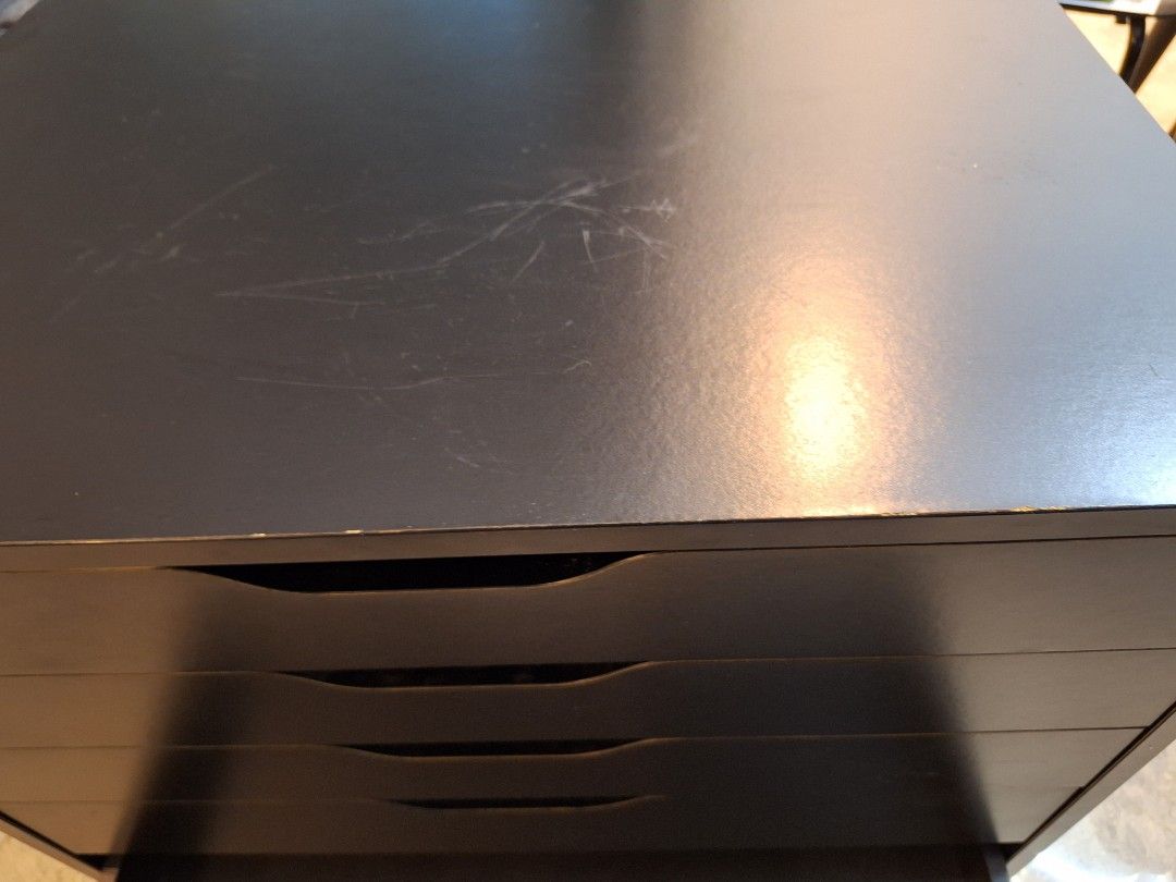 Ikea Alex drawers black, Furniture & Home Living, Furniture, Shelves ...