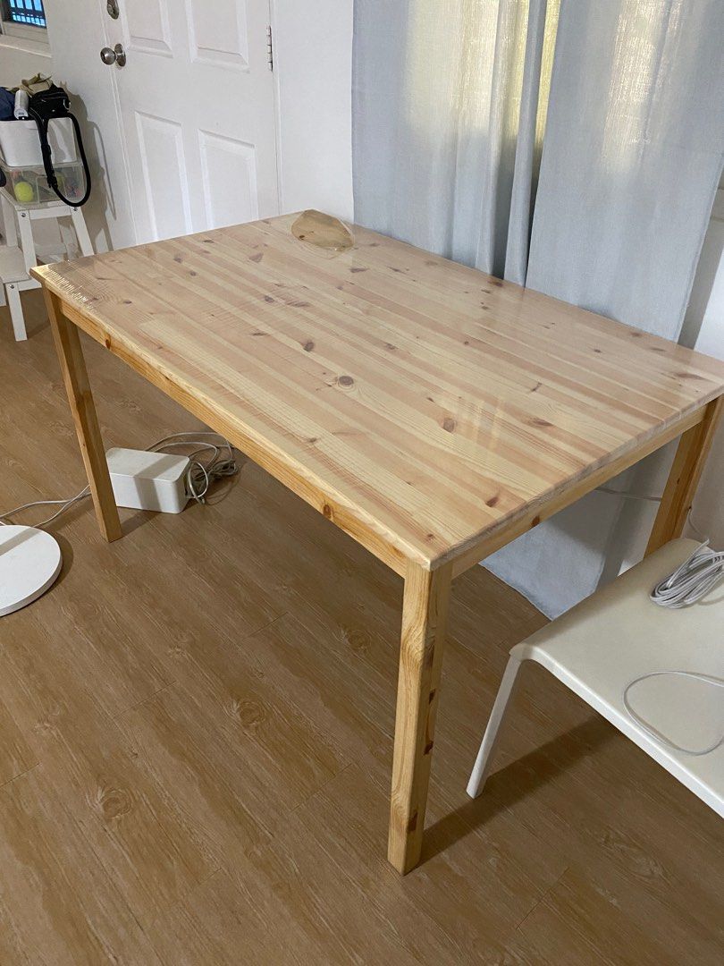 Ikea Ingo Pine Table, Furniture & Home Living, Furniture, Tables & Sets ...
