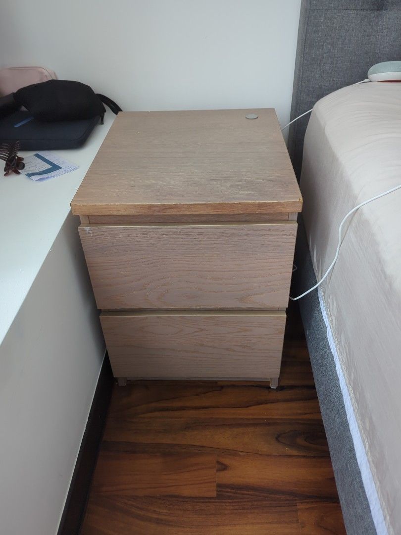 IKEA MALM Bedside Tables (2 Items), Furniture & Home Living, Furniture ...