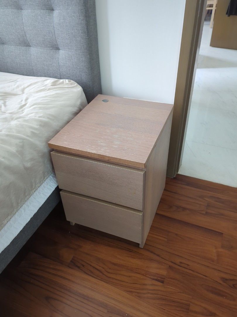 IKEA MALM Bedside Tables (2 Items), Furniture & Home Living, Furniture ...