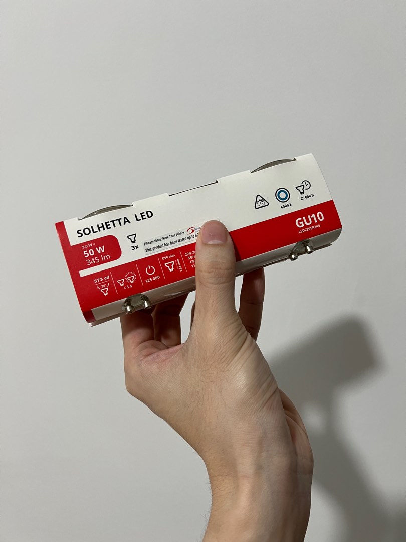 IKEA Solhetta LED GU10 light bulbs (12 for 2), Furniture & Home Living ...