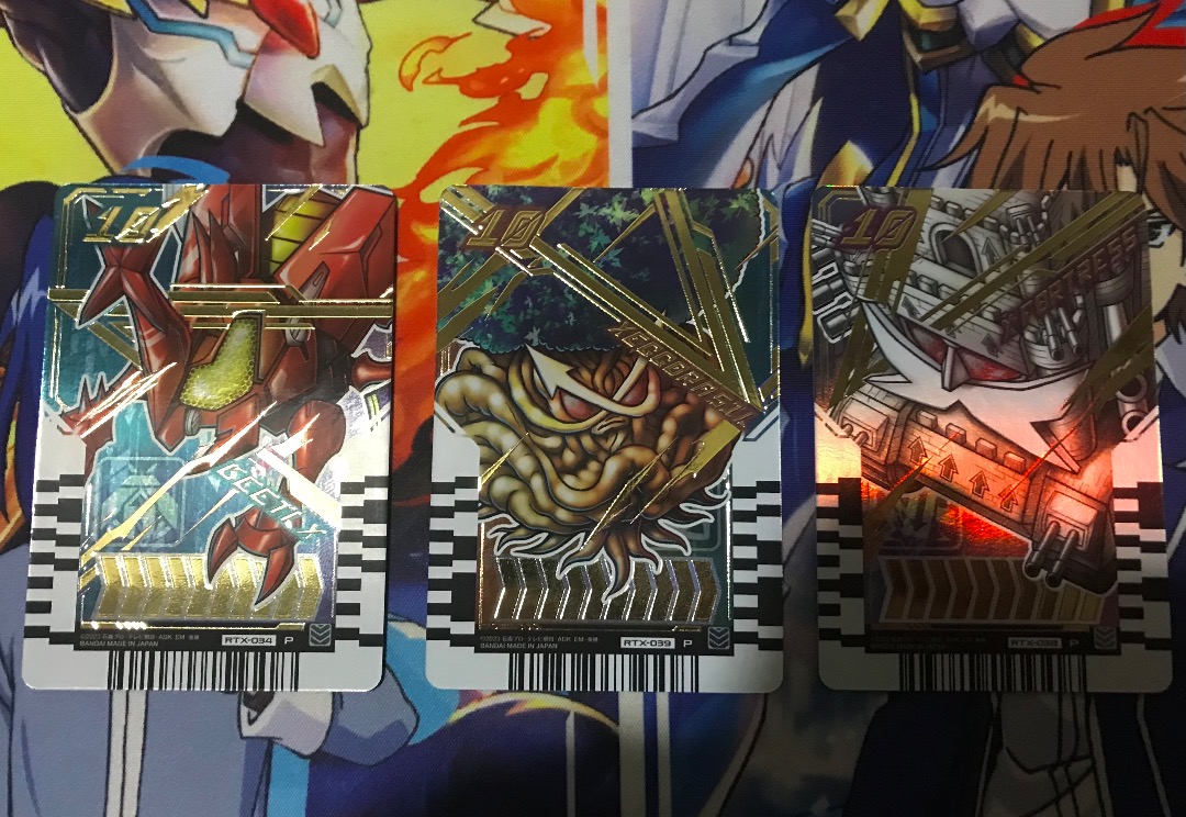 Kamen Rider Gotchard Phase:EX Parallel BeetlX, X Fortress, and Xeggdrasil Chemy card, Hobbies ...