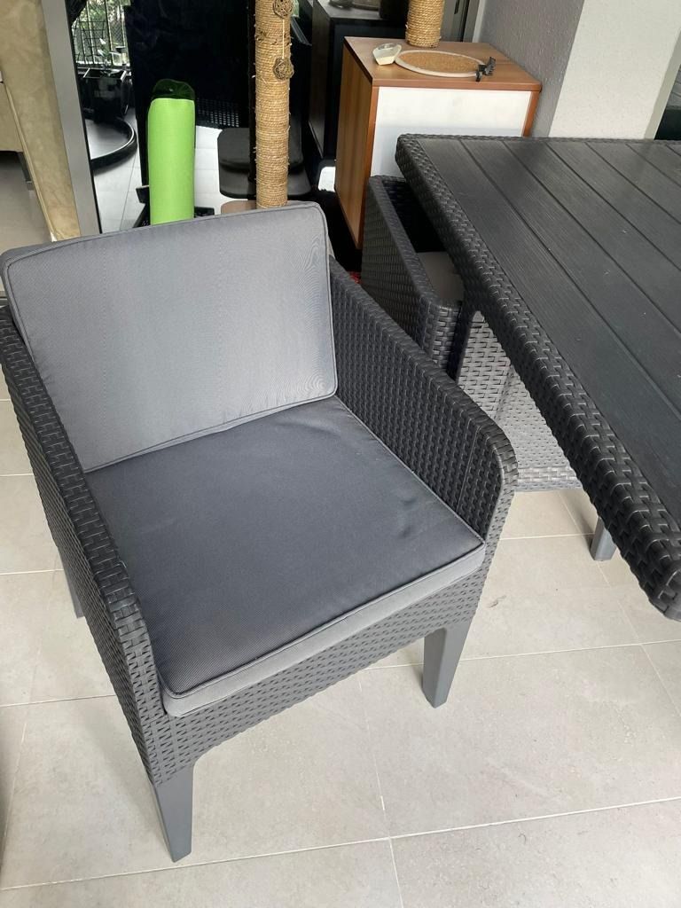 Keter Columbia Outdoor Dining 5pc Set, Furniture & Home Living, Outdoor ...