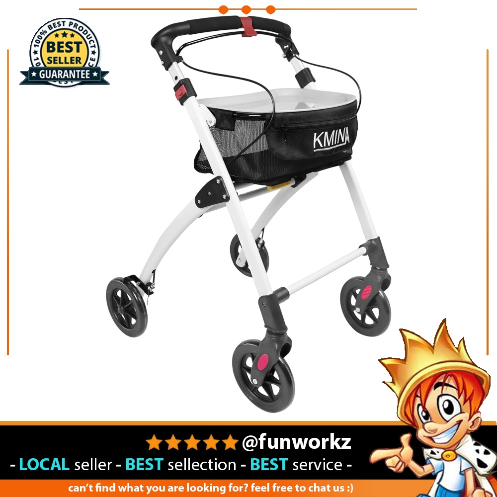 KMINA PRO - Rollator Walker Lightweight, Rollator Walkers for Seniors ...