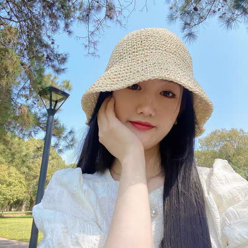 Beach Knitted Sunny Hat, Women's Fashion, Watches & Accessories, Hats ...