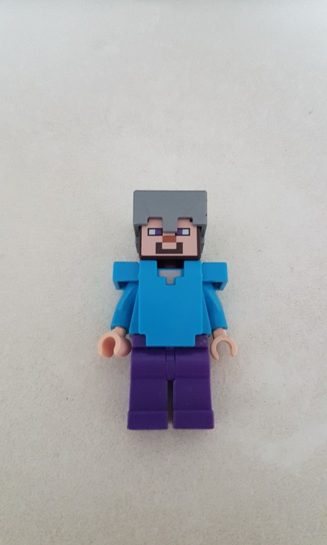 Lego Minecraft Steve Minifigure, Hobbies & Toys, Toys & Games on Carousell