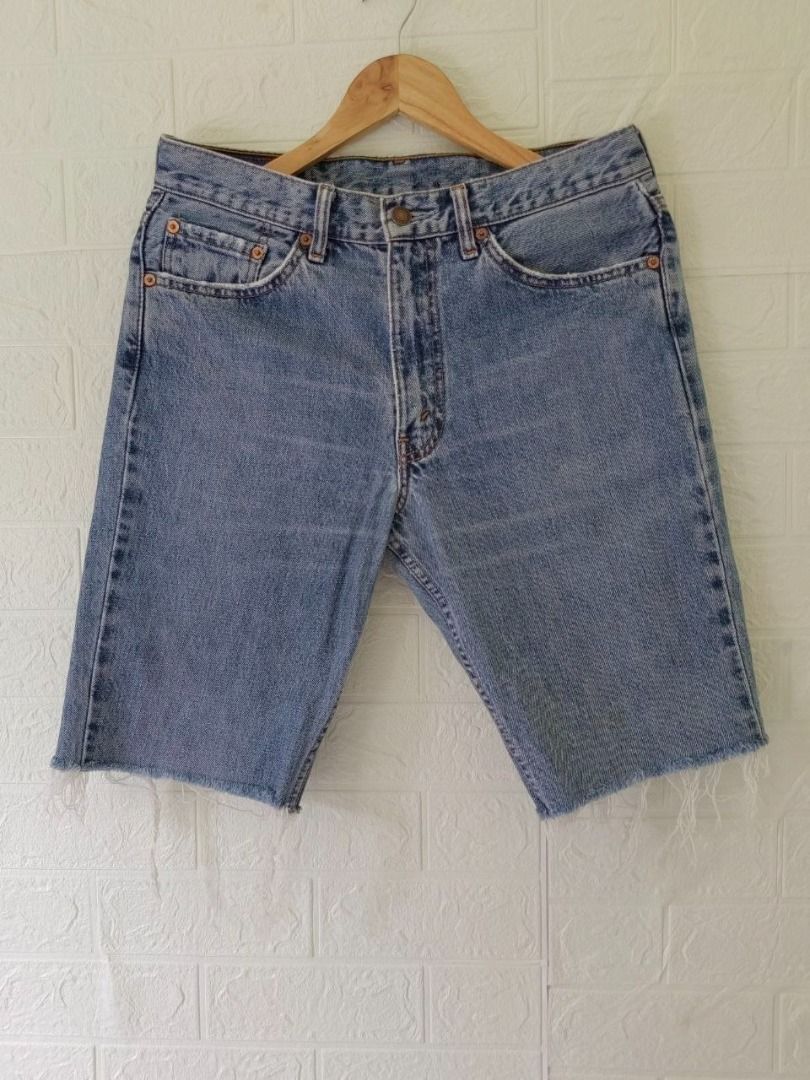 levis 517 distressed jorts, Men's Fashion, Bottoms, Shorts on Carousell