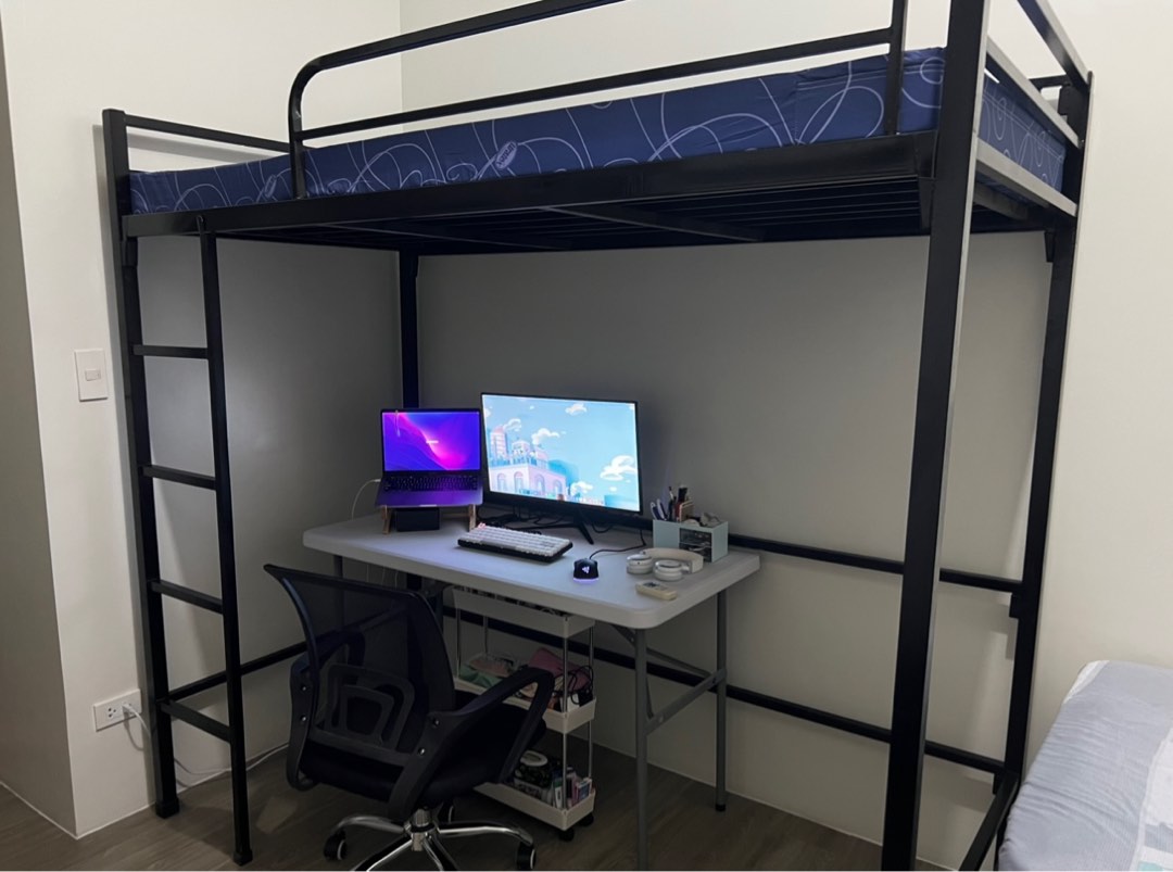 Loft type bed frame, Furniture & Home Living, Furniture, Bed Frames ...