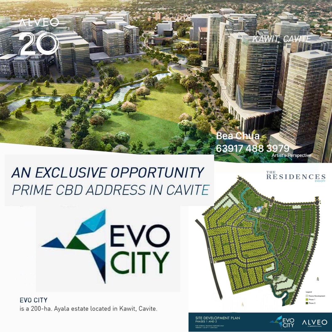 Lot For Sale in Evo City Kawit The Residences near POGO Aseana City ...