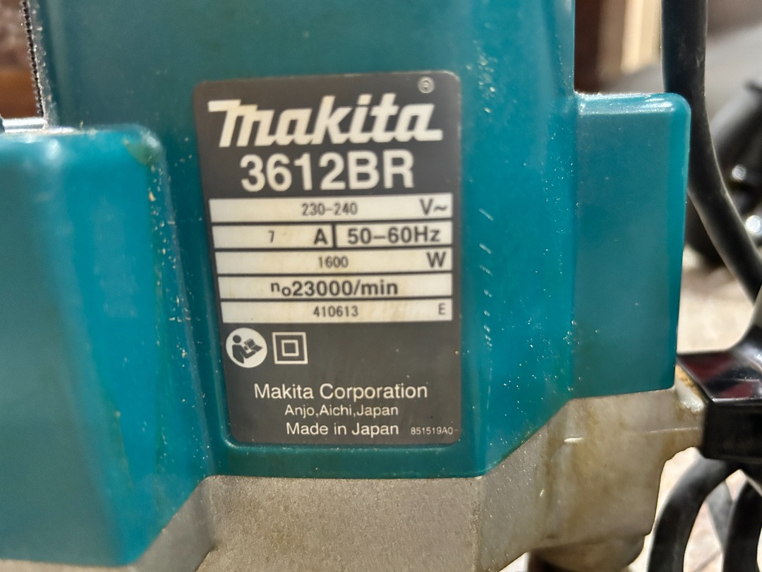 Makita Router- Heavy duty, Furniture & Home Living, Home Improvement ...