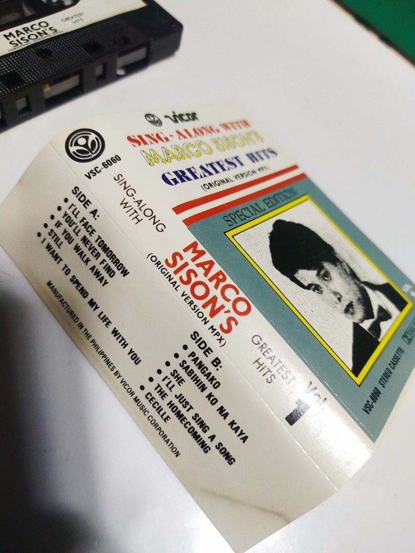 "MARCO SISON"/Greatest Hits album/Cassette Tape/Multiplex Version/1980s ...