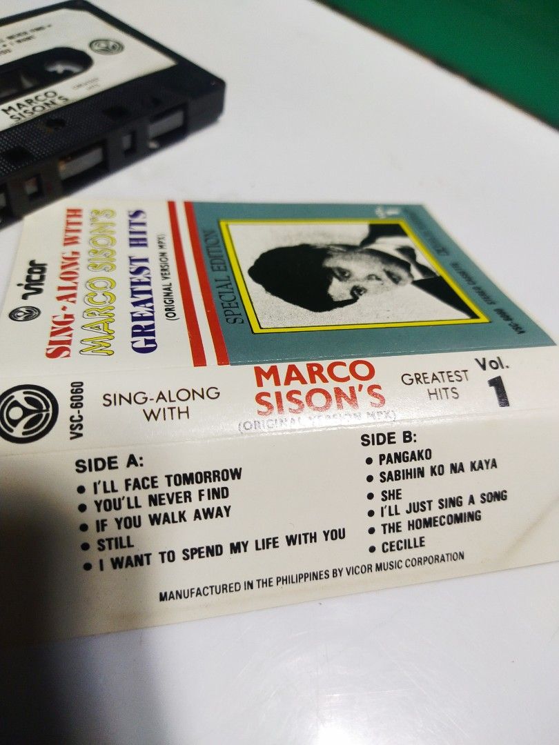 "MARCO SISON"/Greatest Hits album/Cassette Tape/Multiplex Version/1980s ...