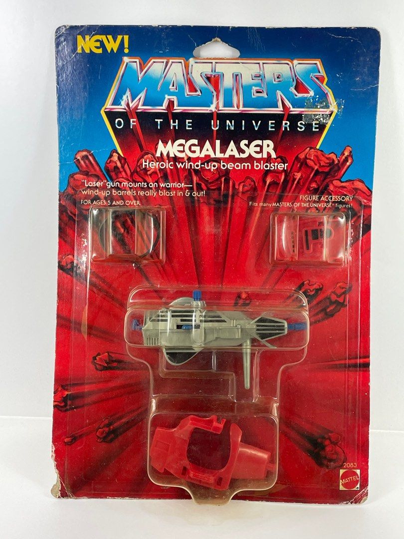 Masters Of The Universe Megalaser Wind Up Beam Blaster Vintage 1985 ...