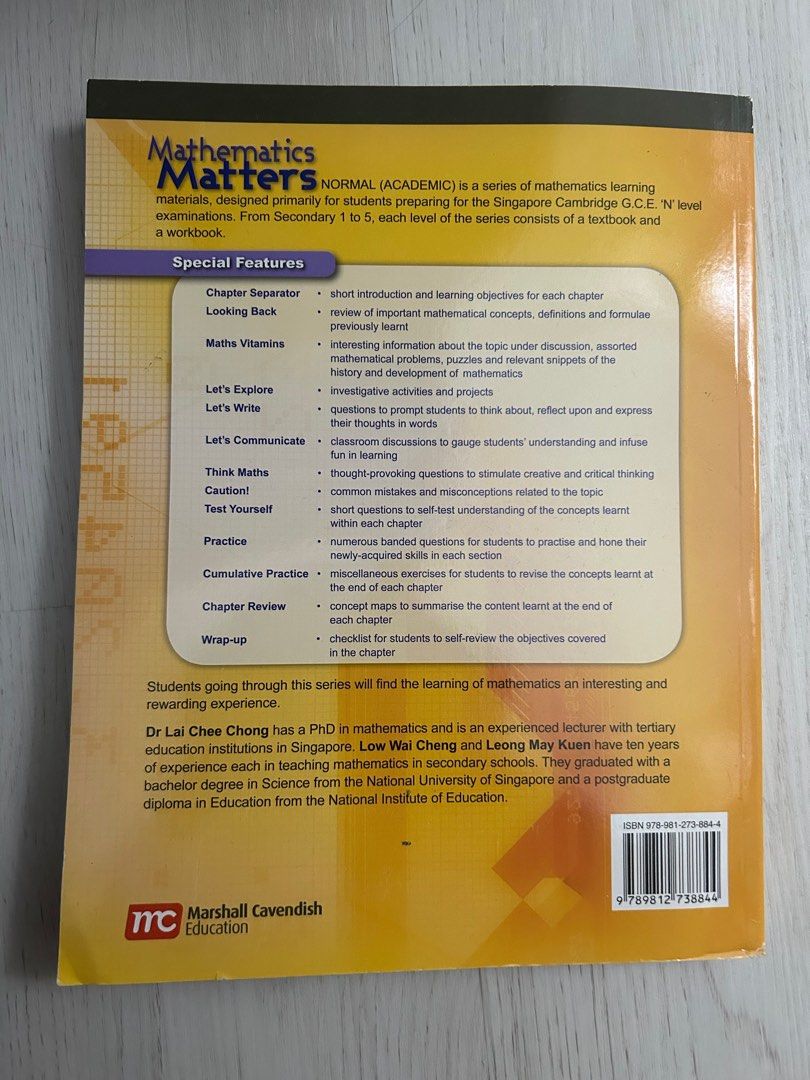 Mathematics matters textbook, Hobbies & Toys, Books & Magazines ...