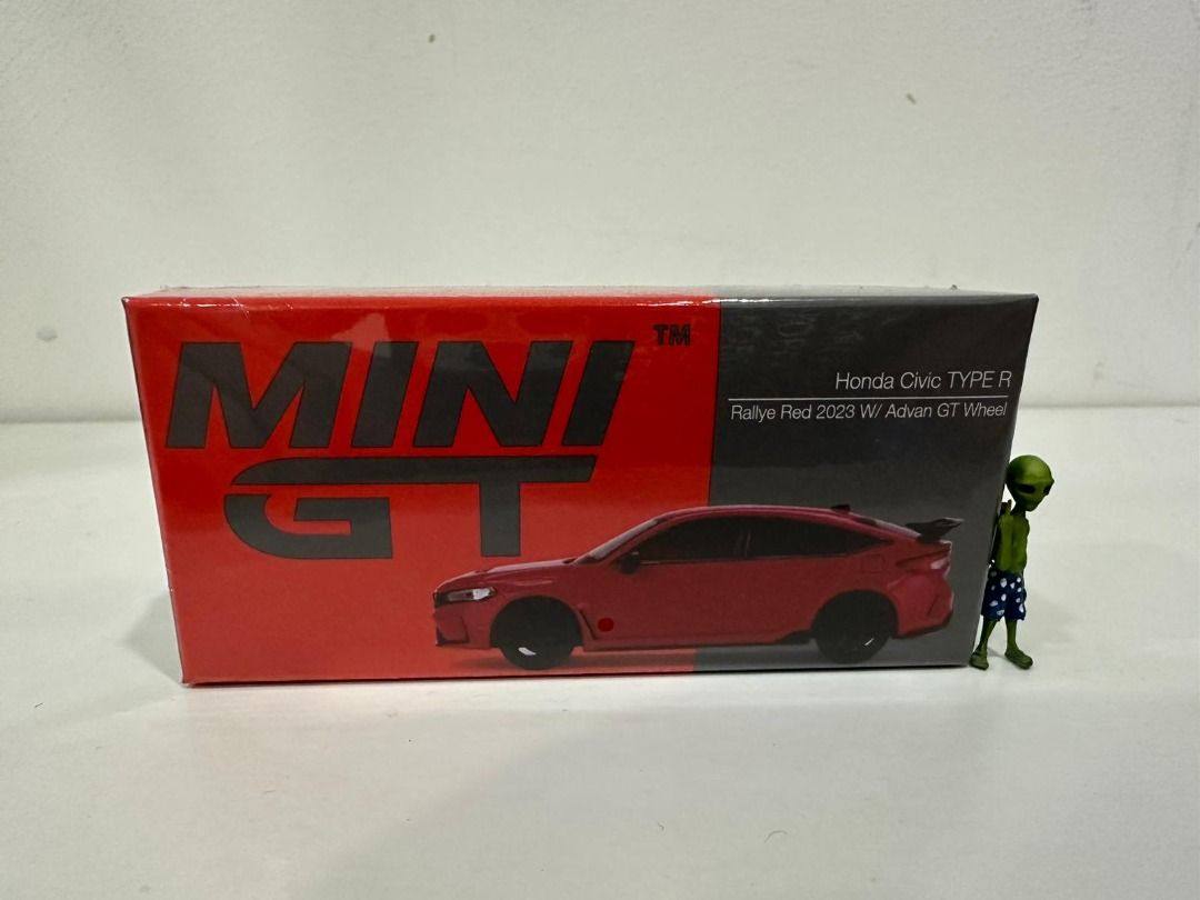 MINI GT #546 1/64 Honda Civic Type R Rallye Red 2023 W/ Advan GT Wheel ...