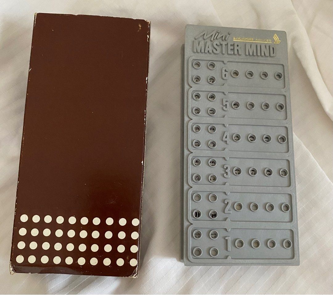 Mini Mastermind Exclusive Singapore Airlines Edition Complete With ...