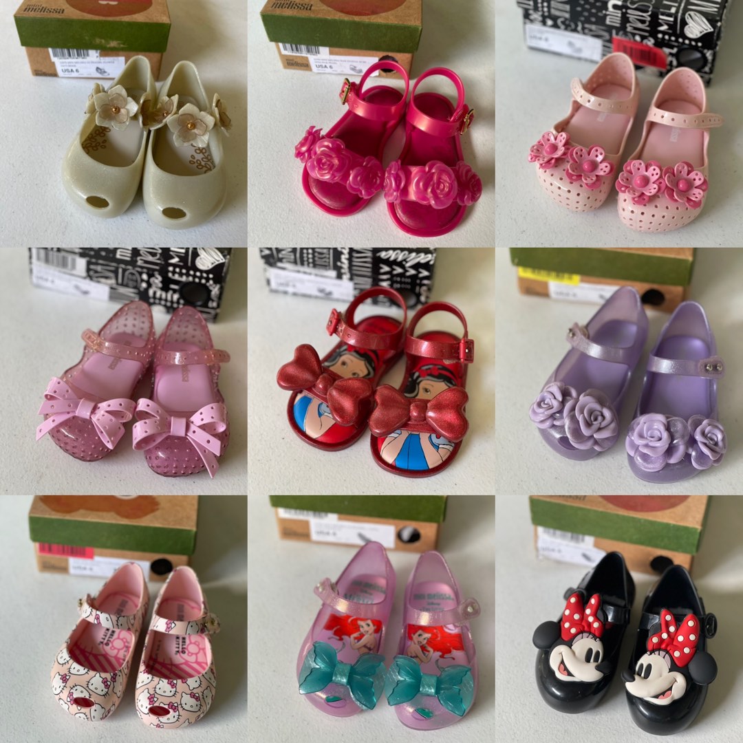 Mini Melissa US6 only 1st folder, Babies & Kids, Babies & Kids Fashion ...