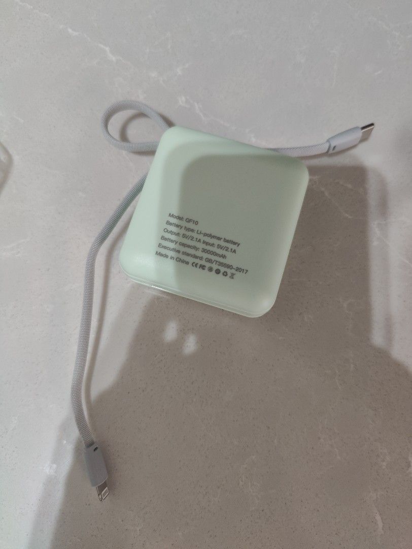 Mini power bank 30,000 mAh with built in cables, Mobile Phones ...