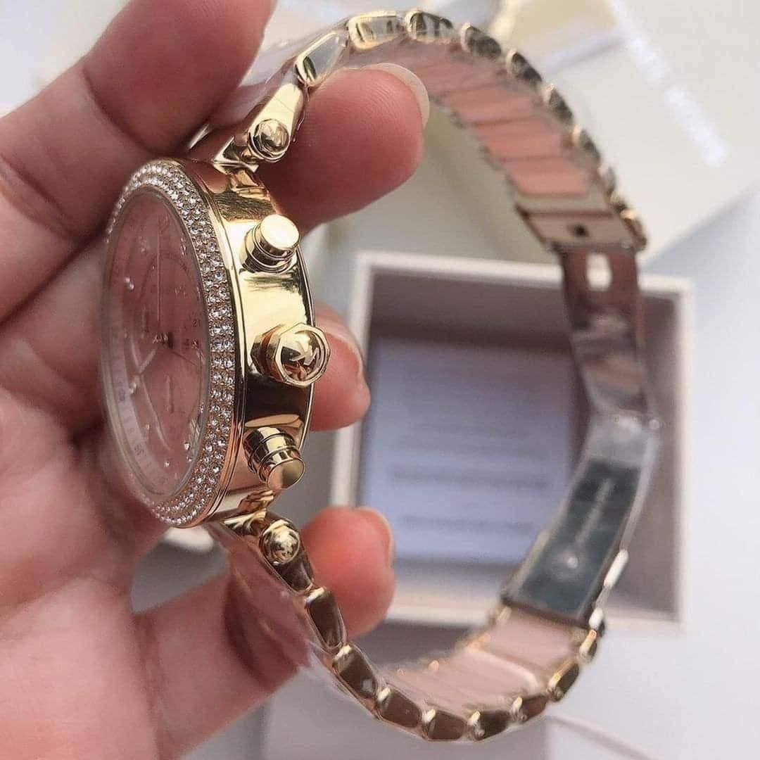 Mk Parker Chronograph Women Watch, Women's Fashion, Watches ...