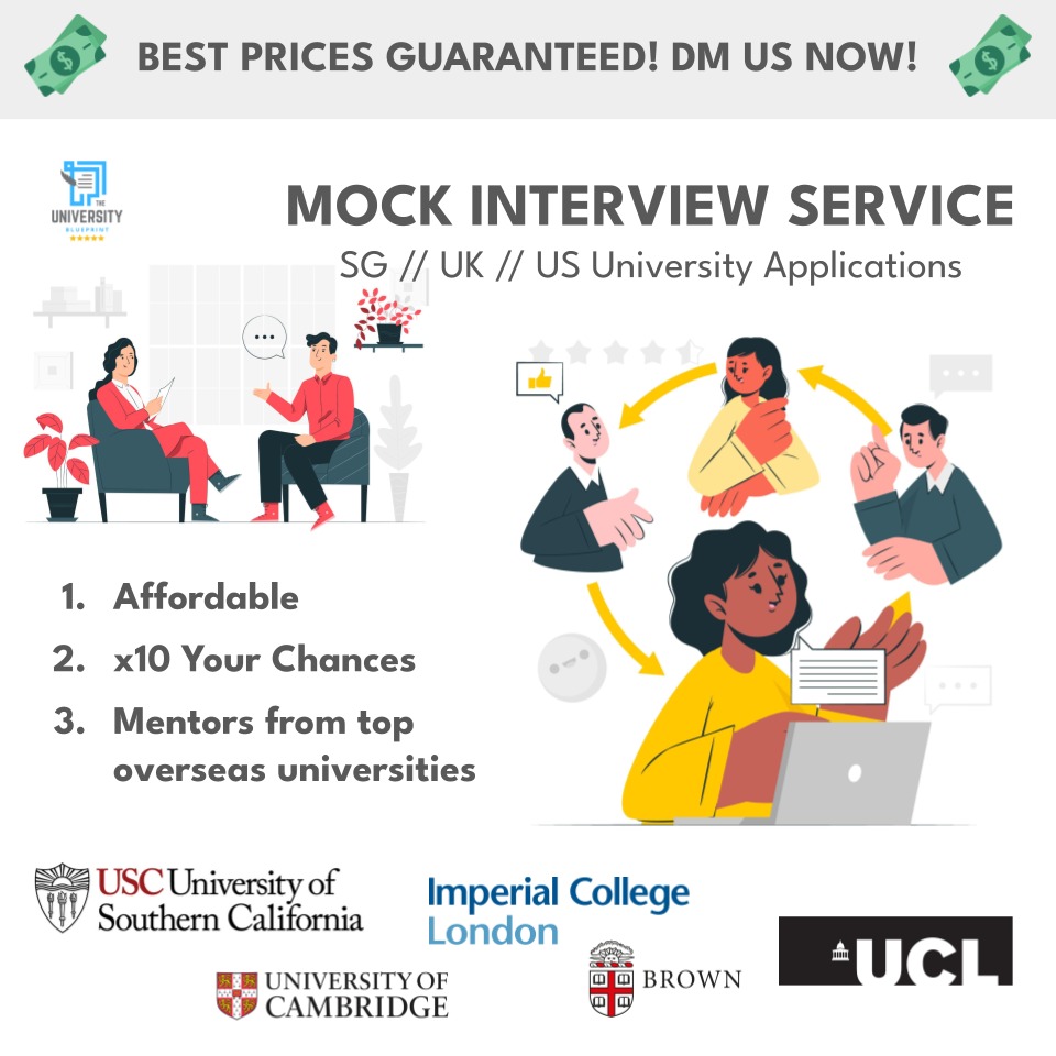 Mock Interview University Interview Help Scholarship Interview Help UK USA NUS NTU SMU, Learning ...