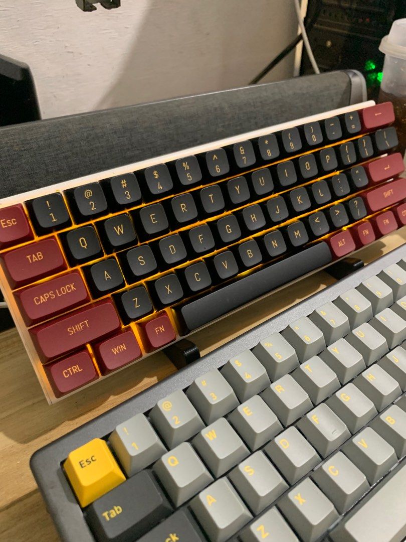 Modded Keyboard! Red switch Hotswappable Mechanical gaming keyboard ...