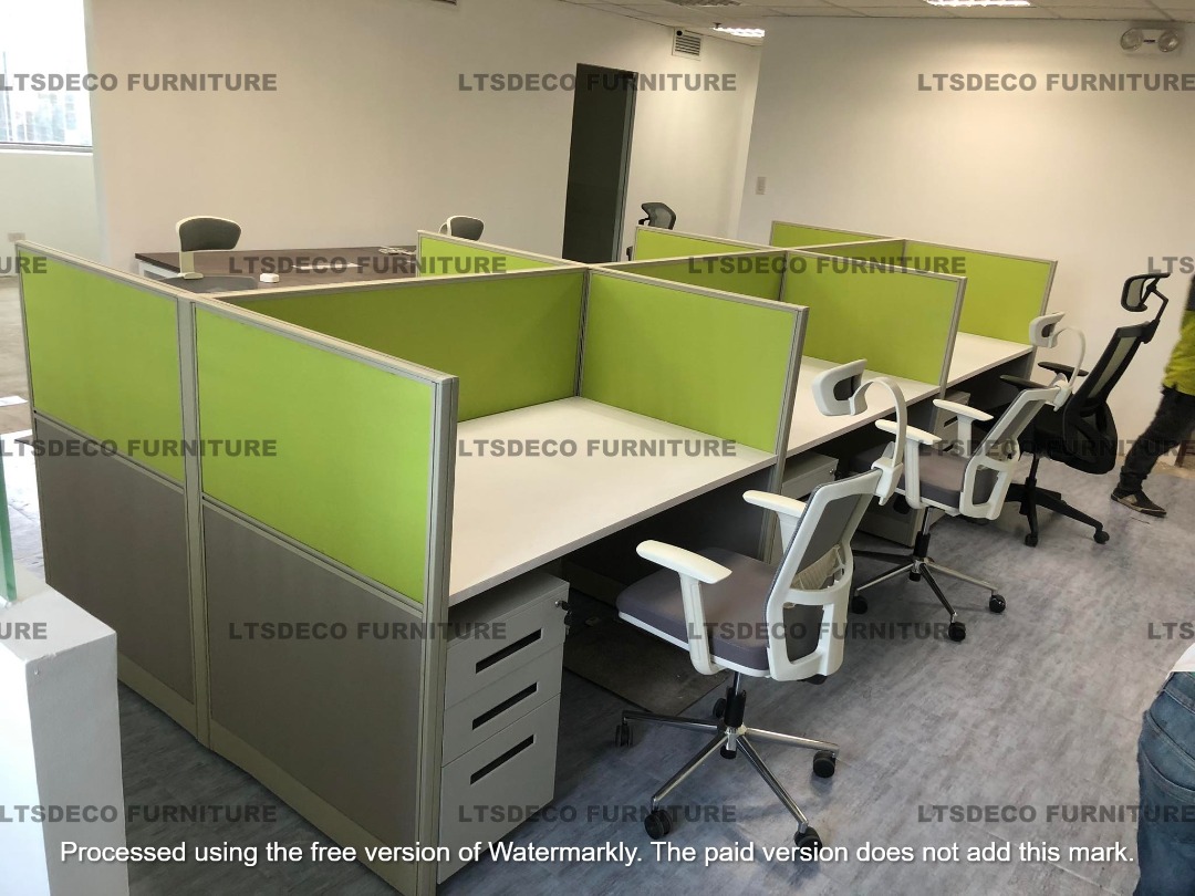 MODULAR OFFICE PARTITION CUBICLE l OFFICE PARTITION, Furniture & Home ...