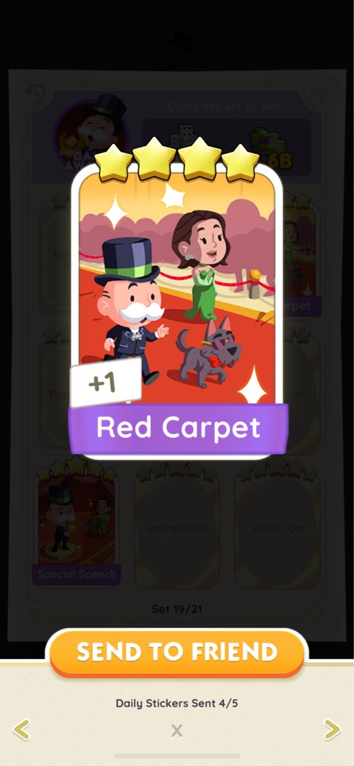 Monopoly go RED CARPet, Video Gaming, Gaming Accessories, In-Game ...