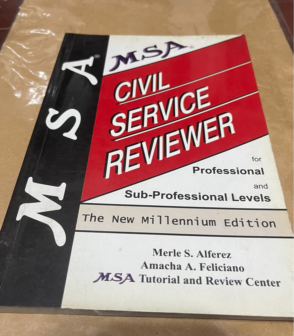 MSW Civil Service Reviewer New Millennium Edition, Hobbies & Toys ...