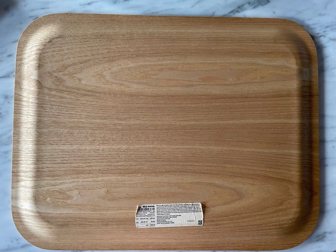 Muji wooden tray (5 pc), Furniture & Home Living, Kitchenware ...