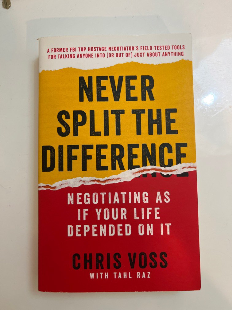Never Split the Difference book by Chris Voss, Hobbies & Toys, Books ...