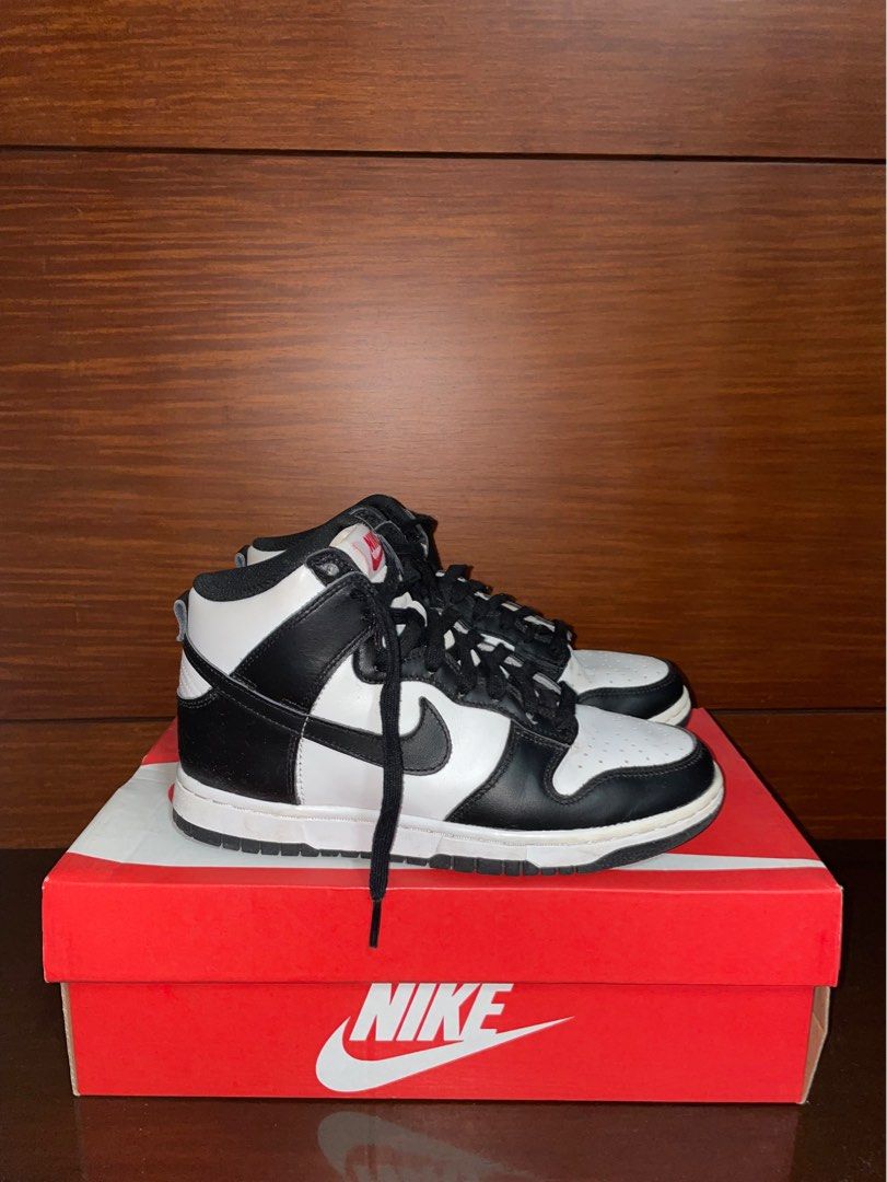 Nike Panda Dunk High, Women's Fashion, Footwear, Sneakers on Carousell