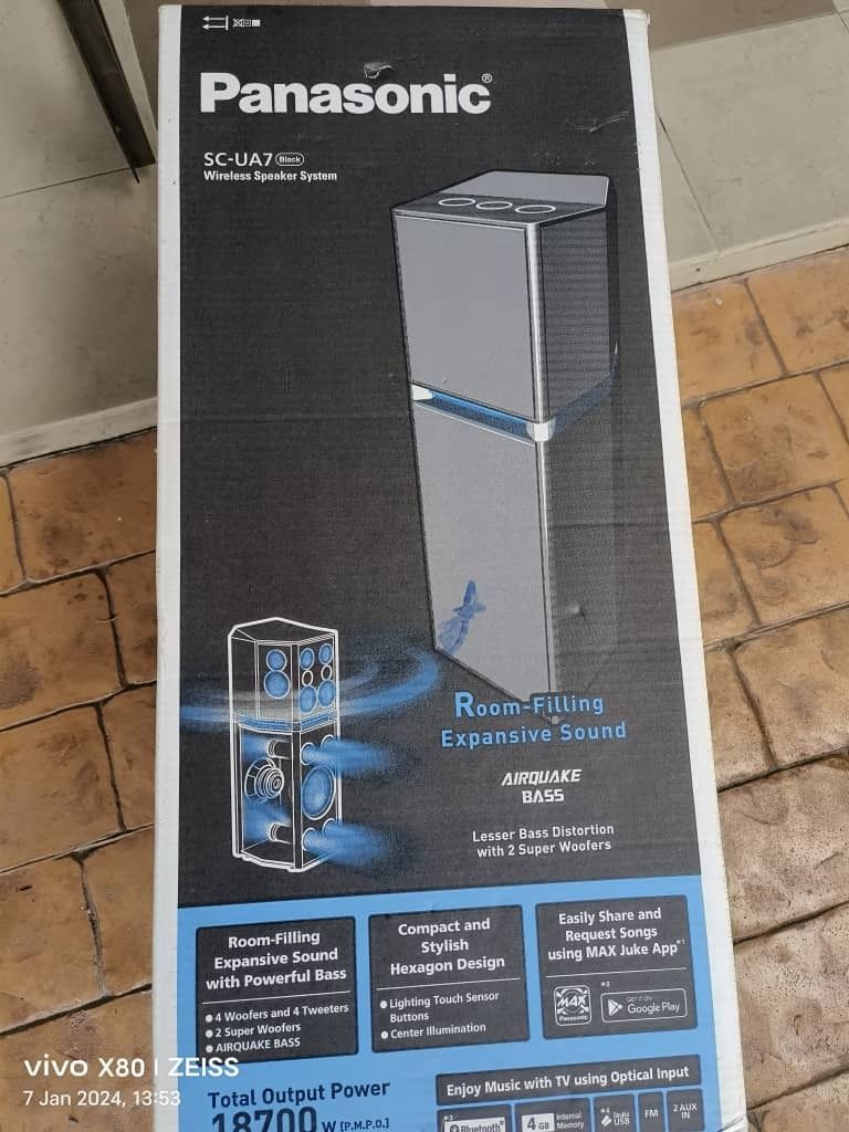 Panasonic SC-UA7 Urban Audio Wireless Speaker, Audio, Soundbars ...