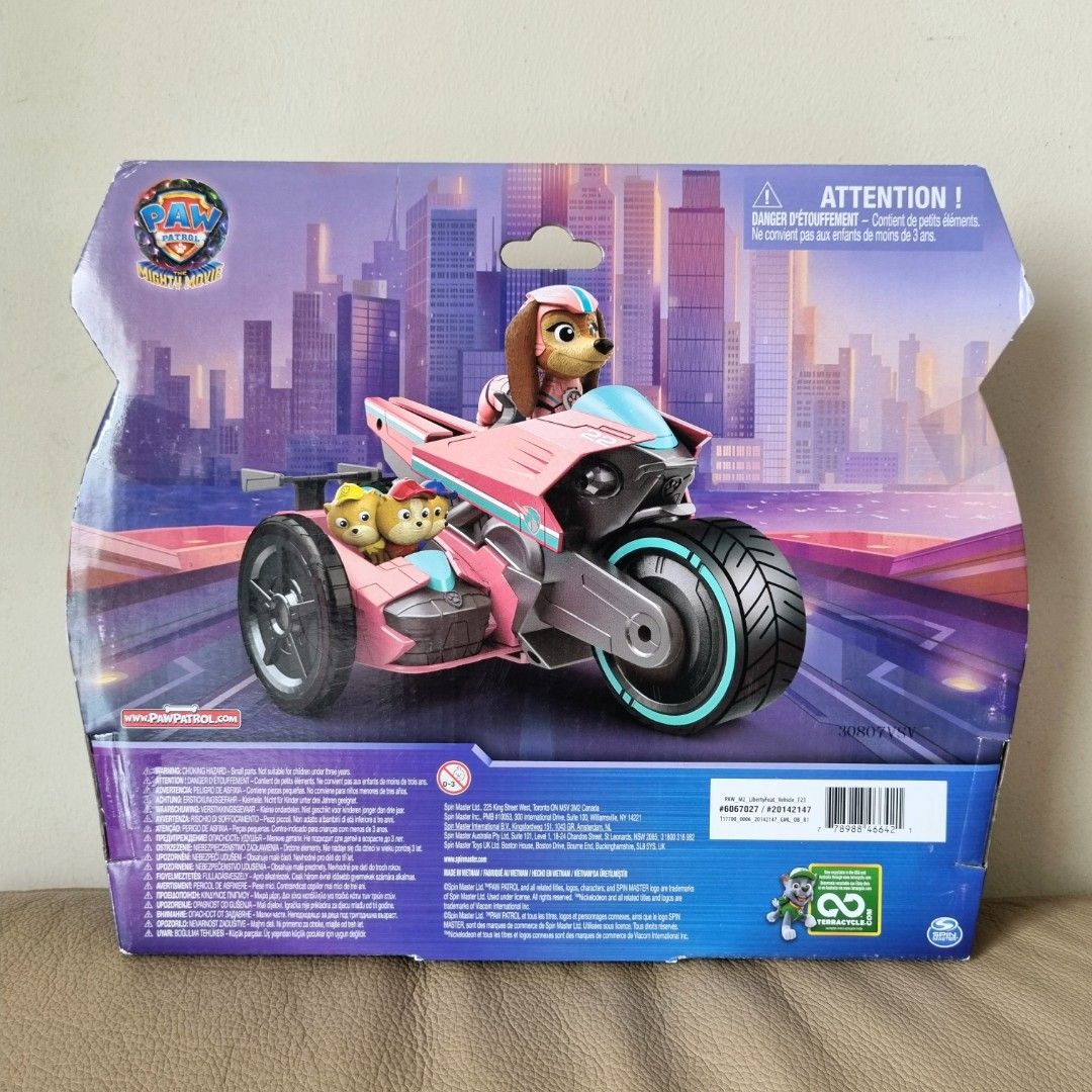 Paw Patrol The Mighty Movie Liberty Mighty Rescue Bike & Junior ...