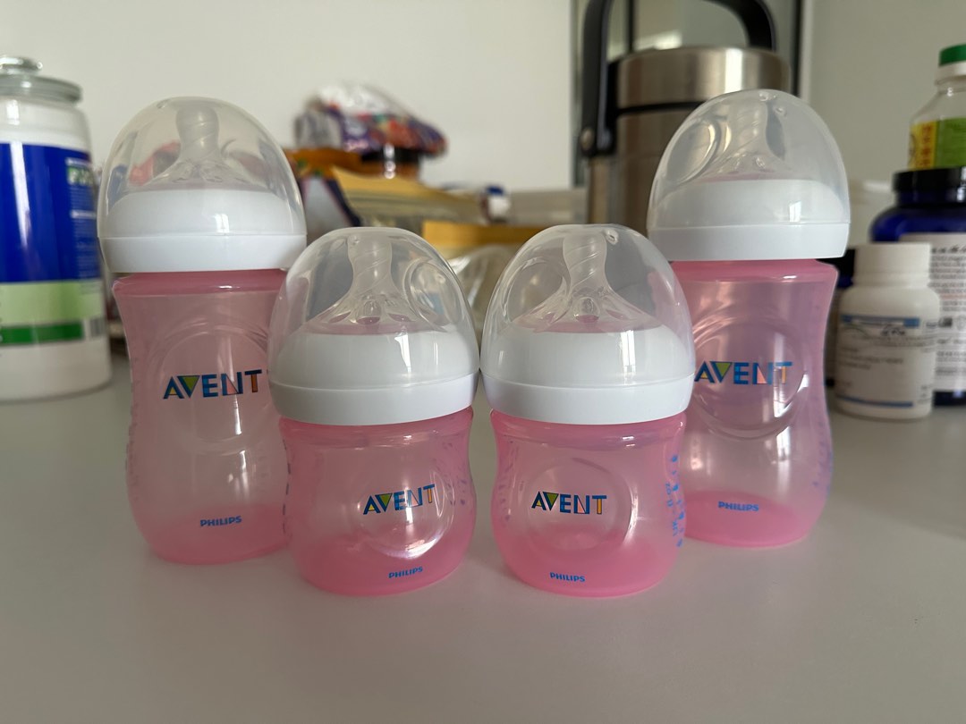 Philips Avent Pink Milk Bottles, Babies & Kids, Nursing & Feeding ...