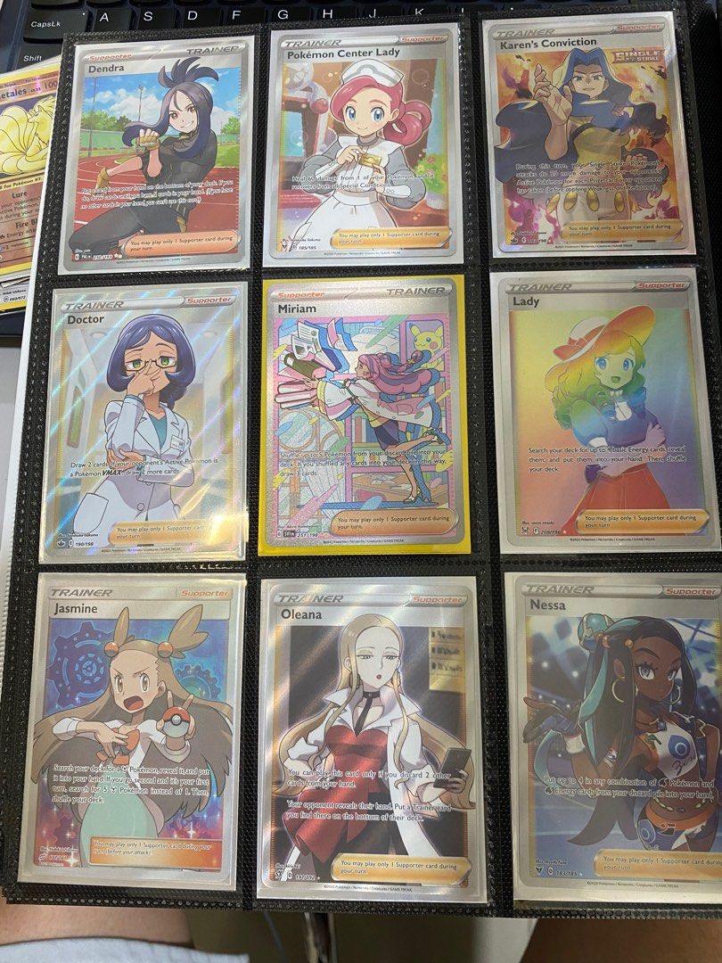 Pokemon Full Art Trainer Cards, Hobbies & Toys, Toys & Games on Carousell
