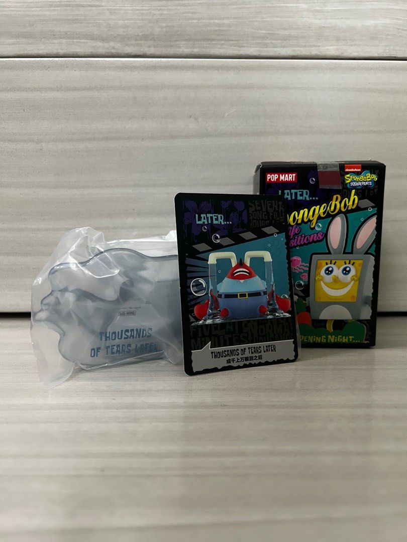 PopMart SpongeBob Life Transitions: Thousands of Tears Later, Hobbies ...