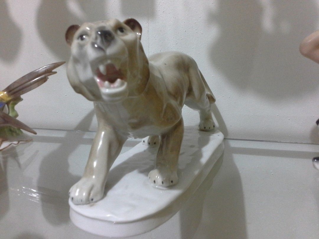 Porcelain Lion antipue from Germany arround 1910, Hobbies & Toys ...