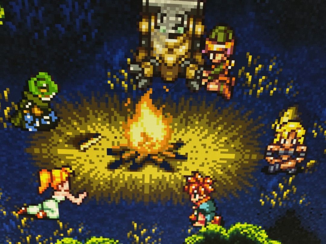 Chrono Trigger Campfire Poster - (Large) 36"W x 24"H, Hobbies & Toys, Collectibles & Memorabilia ...