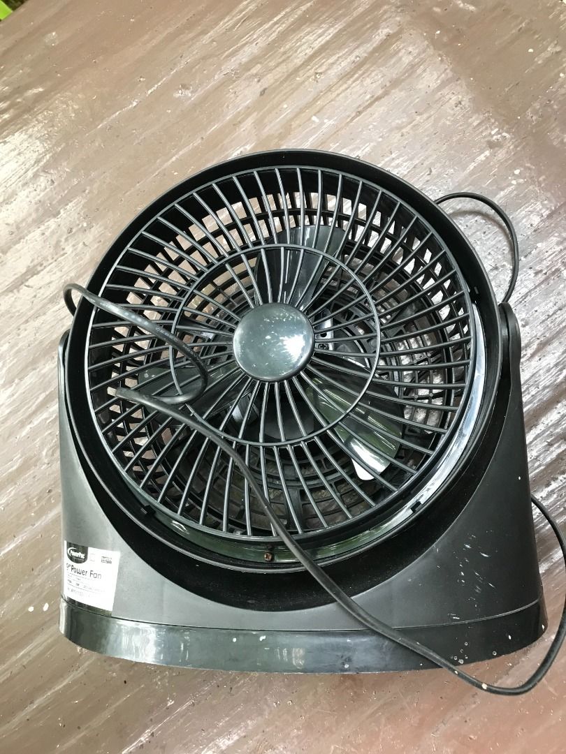Powerpac 9 inches power fan. 3 speed. Gives a powerful wind flow ...