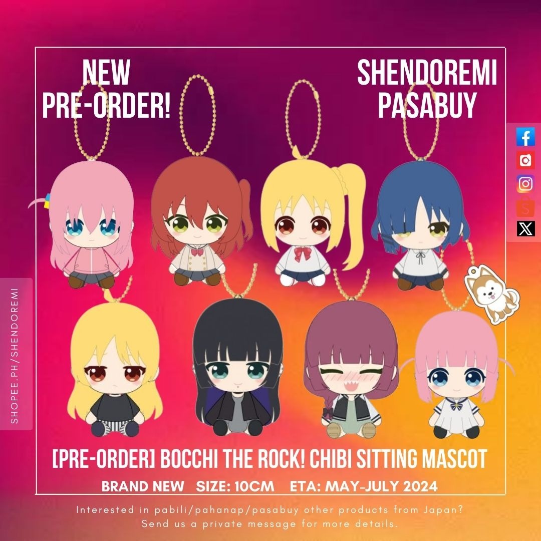 [PRE-ORDER] BOCCHI THE ROCK! CHIBI SITTING MASCOT, Hobbies & Toys, Toys ...