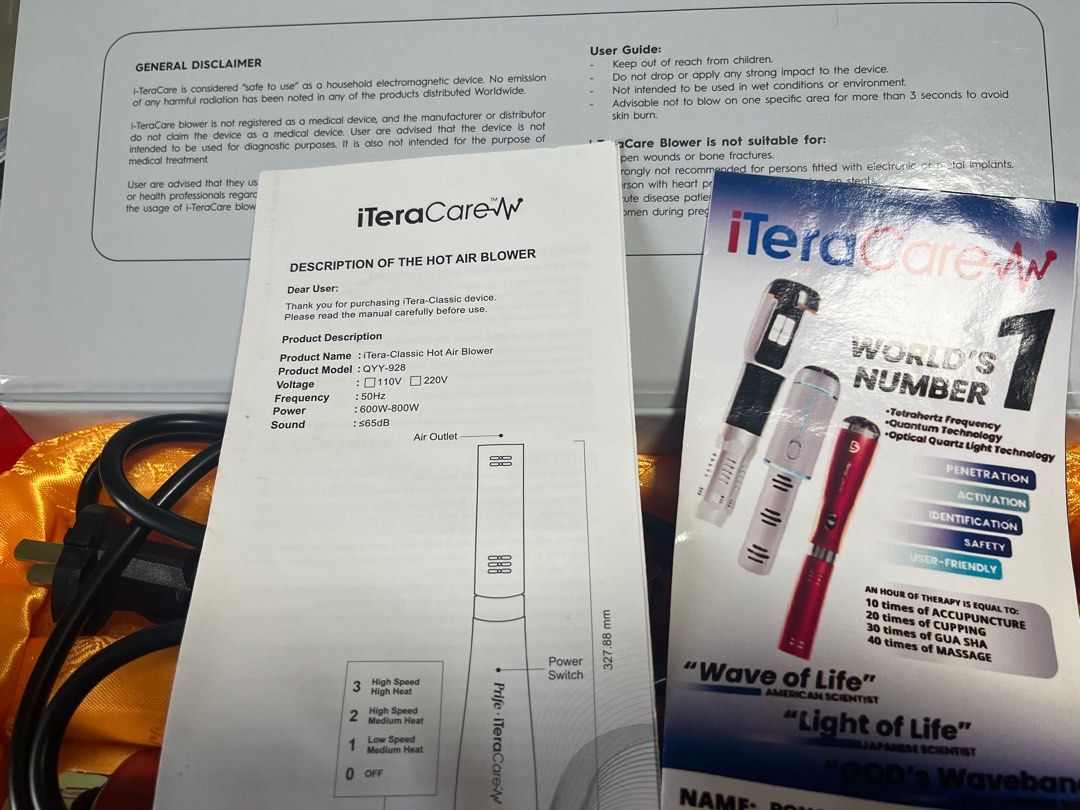 Prife Itera-Classic Hot Air Blower, Health & Nutrition, Medical ...