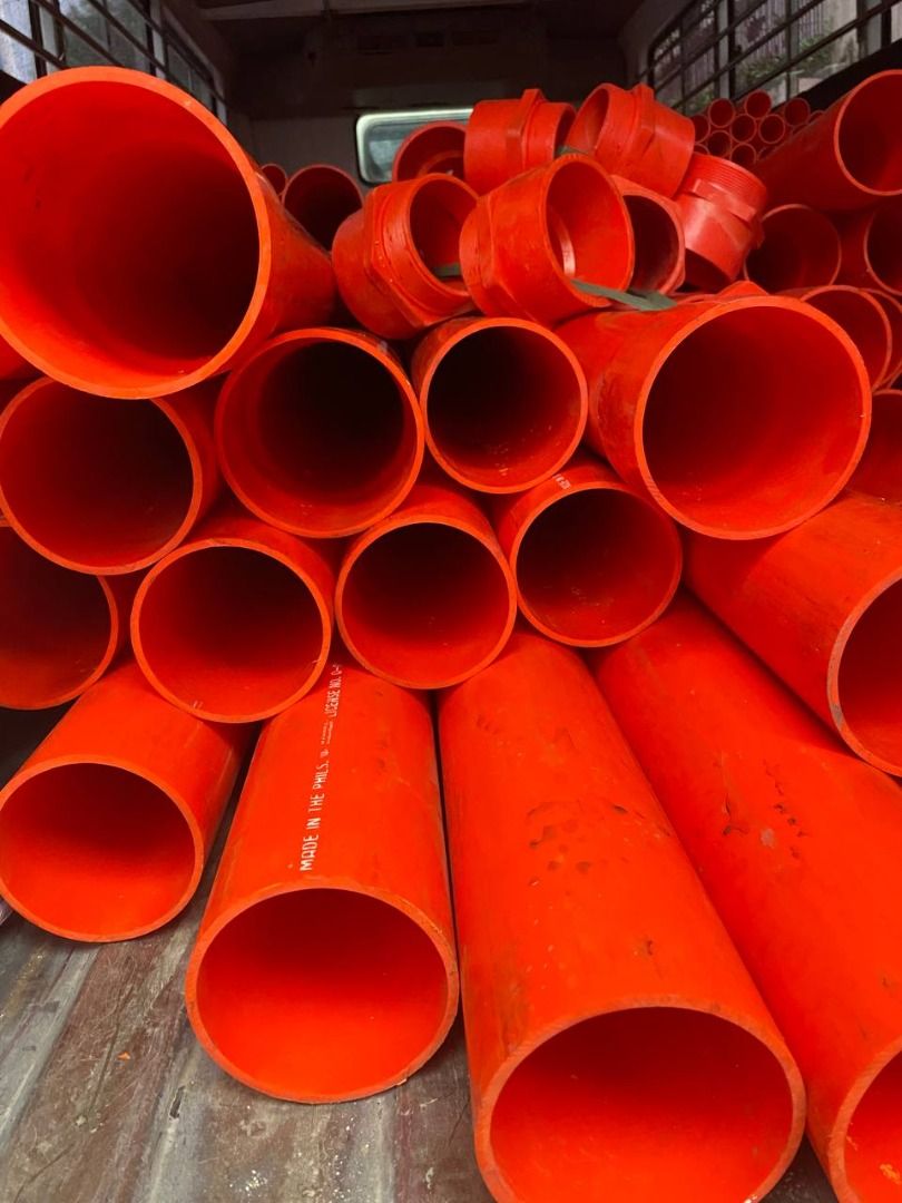 PVC ELECTRICAL ORANGE PIPE, Commercial & Industrial, Construction Tools ...