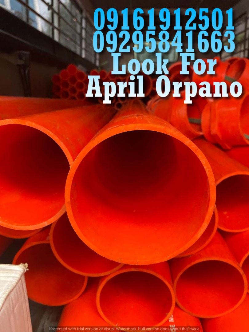 Pvc Electrical Orange Pipe Commercial And Industrial Construction Tools And Equipment On Carousell